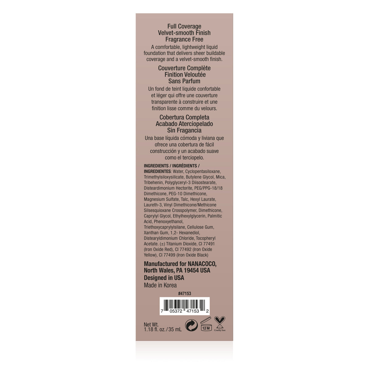 HD Perfection Liquid Foundation – sa.nanacoco